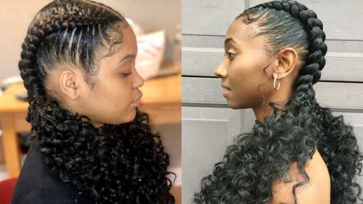 60+ stunning two braids hairstyles to spruce up your look - YEN.COM.GH