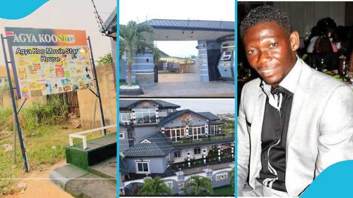 Ghanaian Actor Agya Koo Opens Small Provision Shop In Front Of His ...