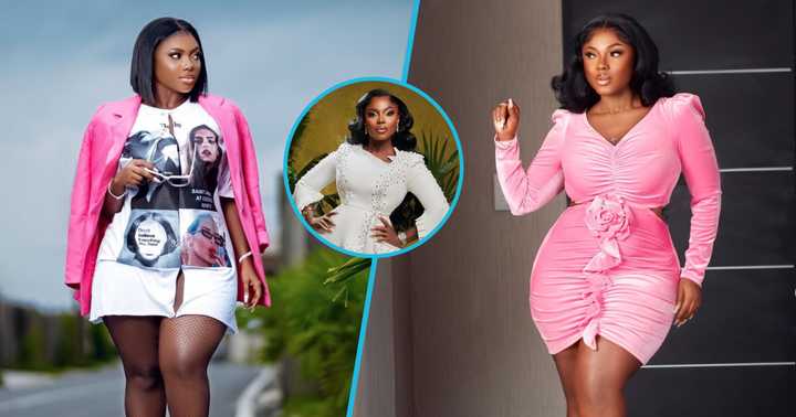 Serwaa Prikels: Ex-Lover Of Ohene Phara Rocks White Beaded Blazer And ...