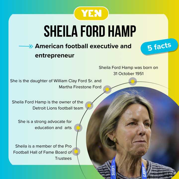What is Sheila Ford Hamp's net worth? Detroit Lions owner's fortune ...